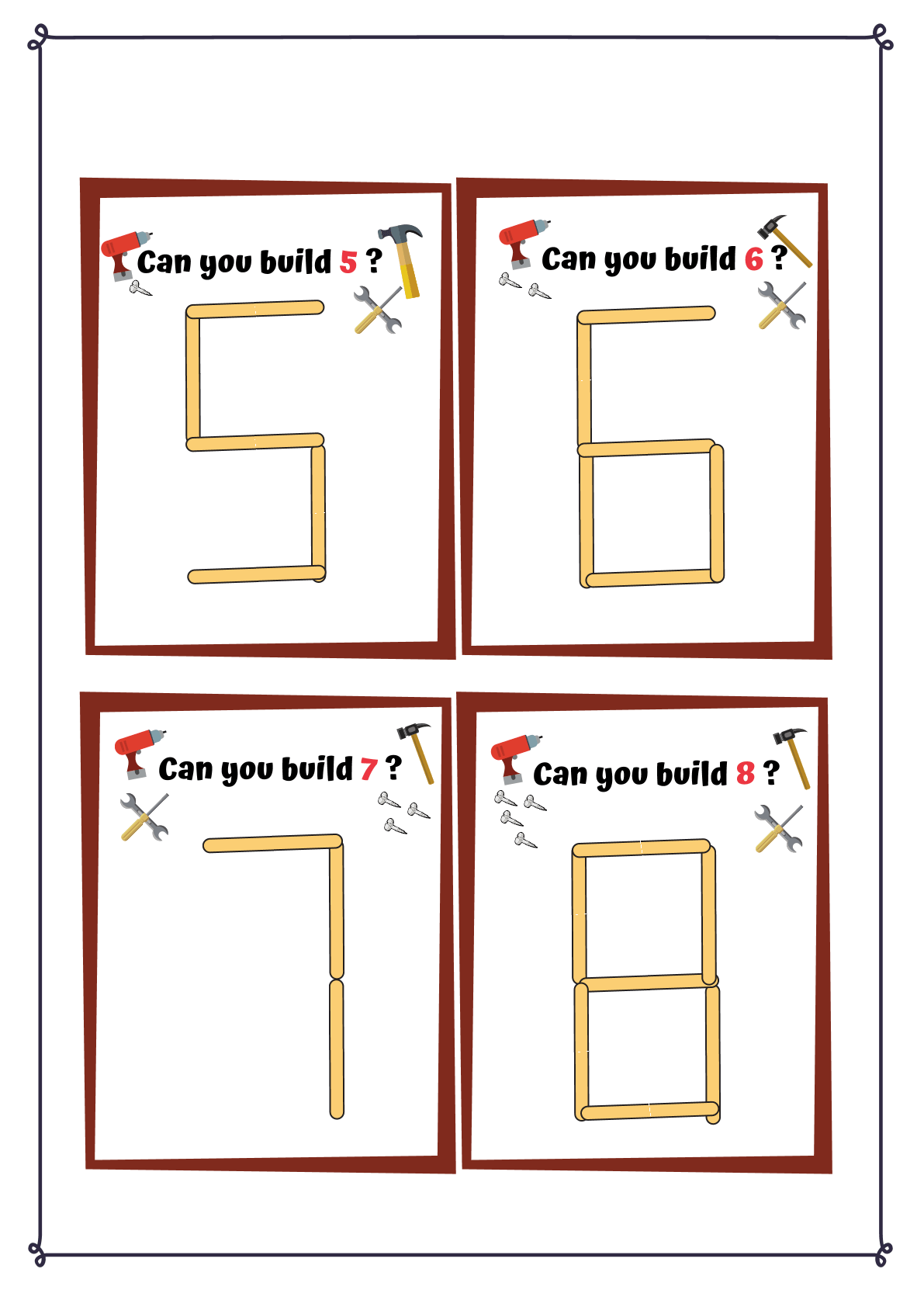 Popsicle Stick - 2D- Shapes - AS TOLD BY MOM