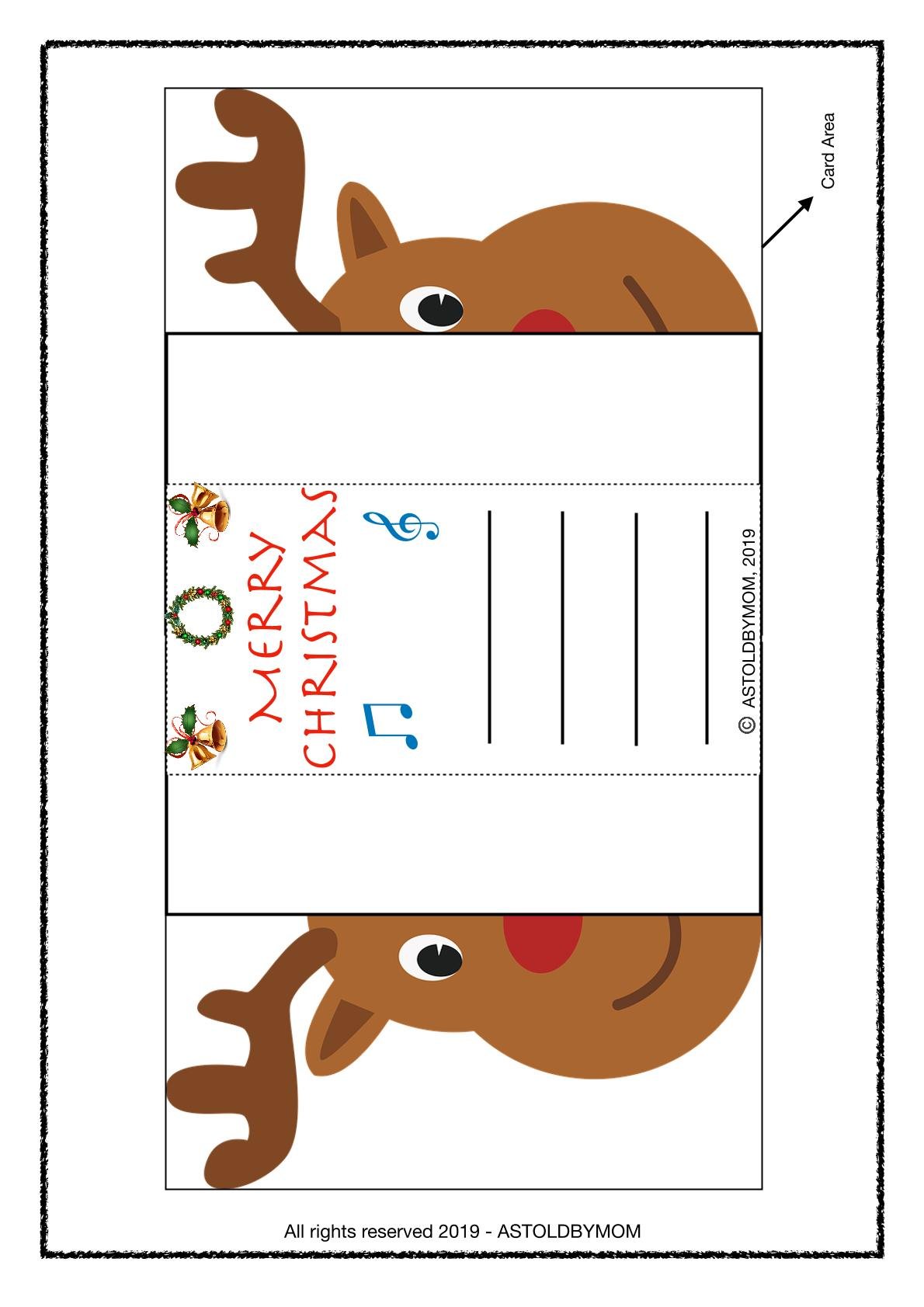 DIY Handmade Reindeer Card - AS TOLD BY MOM