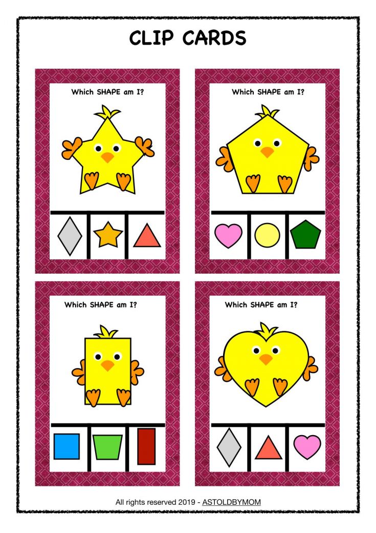 Chicks Shapes Sorting Puzzle - AS TOLD BY MOM
