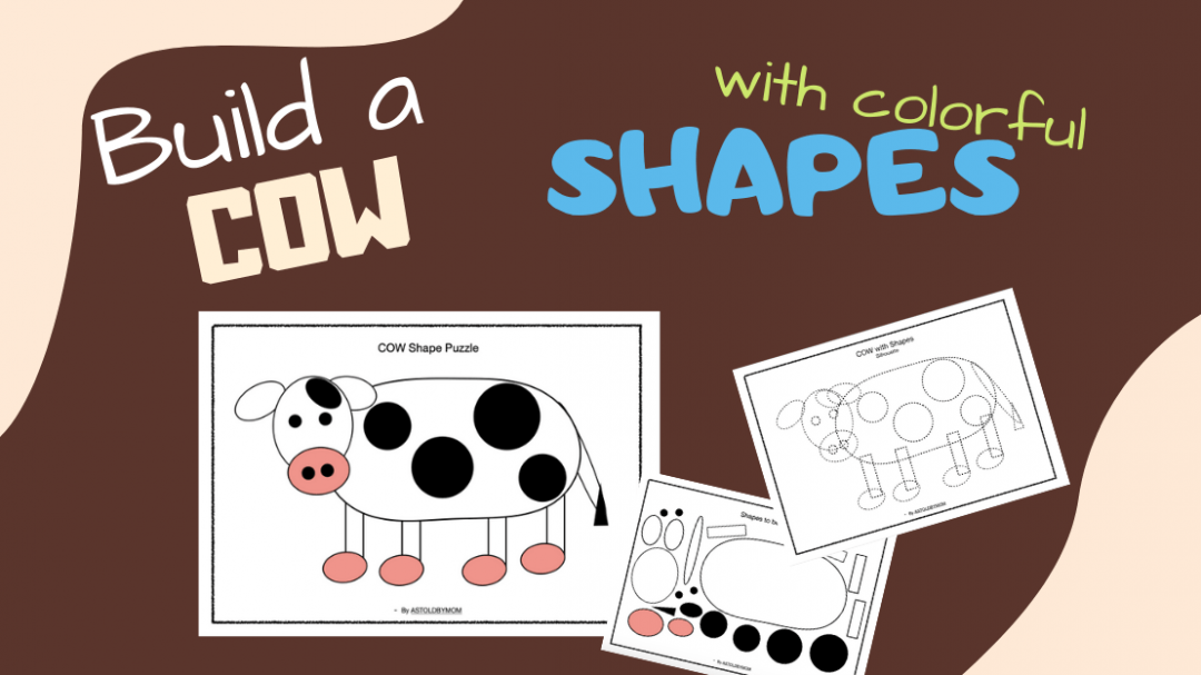 Cut and Paste Shape Puzzle - No Preparation DOG Craft - AS TOLD BY MOM