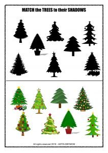 Shape Sorting Activity - (Christmas Theme) SANTA, XMAS Trees n More ...