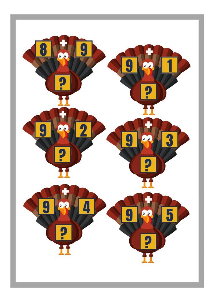 Learn Addition in Thanksgiving Turkey Way - AS TOLD BY MOM