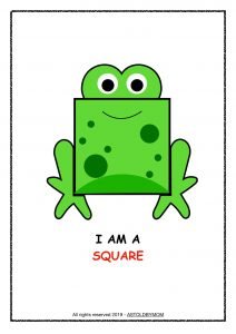 Frog Theme Shape Sorting Activity - 10 Posters - AS TOLD BY MOM