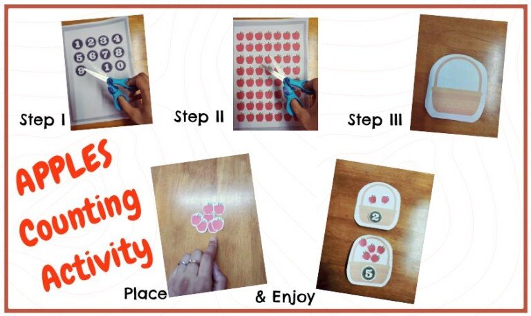 Apple Counting Activity - AS TOLD BY MOM