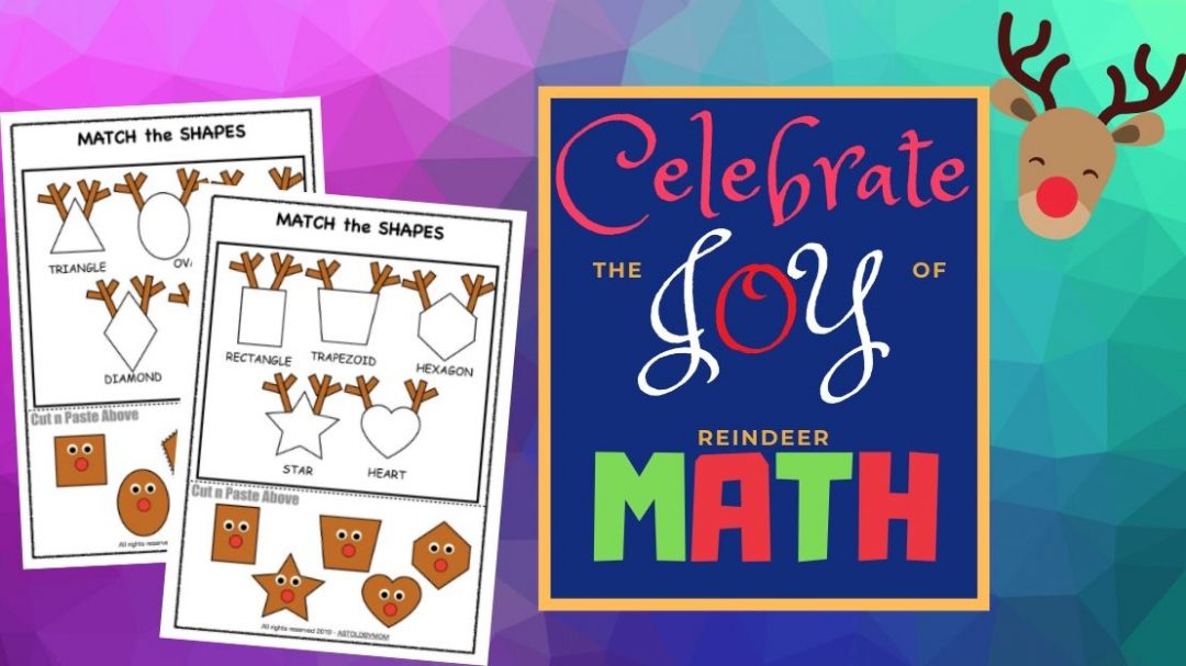 Reindeer Shape Sorting Activity - ASTOLDBYMOM