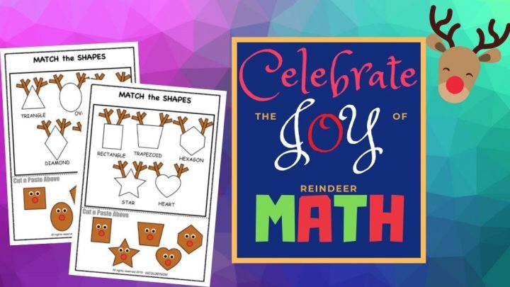 Reindeer Shape Sorting Activity - ASTOLDBYMOM