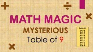 Tricks to Memorize Math Tables - Mysterious 9 - AS TOLD BY MOM