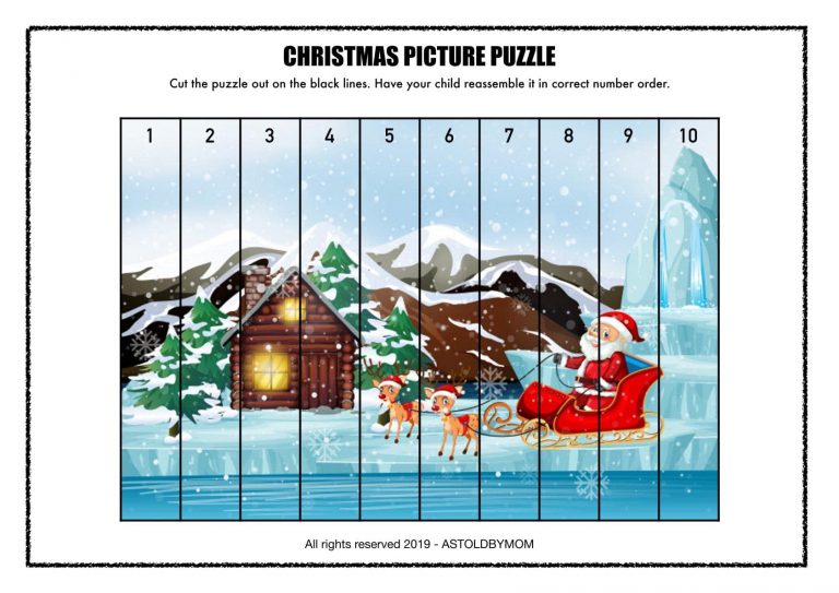 DIY Christmas Jigsaw Puzzles - As Told By Mom