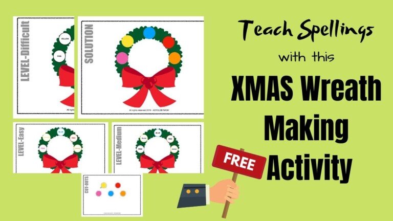 Christmas Wreath- Learn Colors - AS TOLD BY MOM