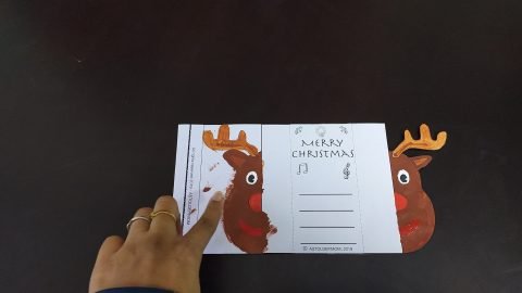 DIY Handmade Reindeer Card - AS TOLD BY MOM