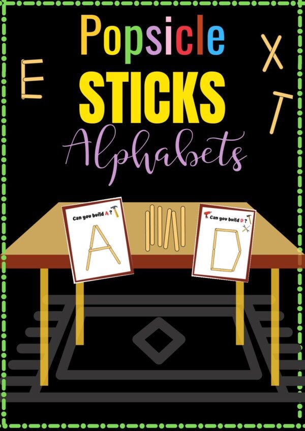 Popsicle Stick Alphabets - AS TOLD BY MOM