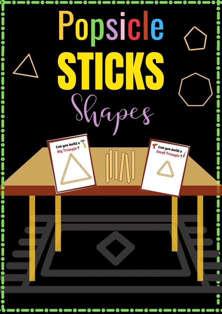 Popsicle Stick - 2D- Shapes - AS TOLD BY MOM