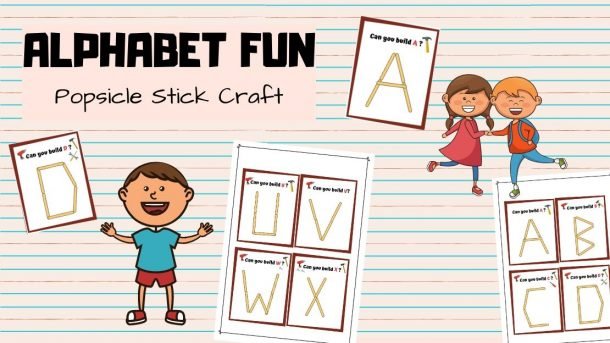 Popsicle Stick Alphabets - AS TOLD BY MOM