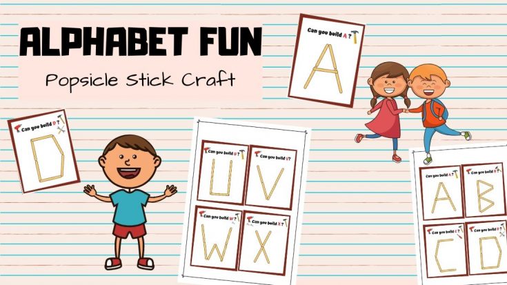 Popsicle Stick Alphabets - As Told By Mom