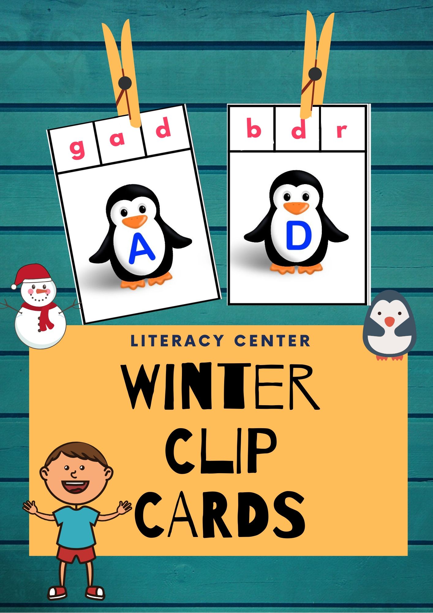 Winter Theme Math & Literacy Centers - As Told By Mom