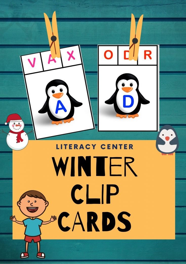 Winter Theme Math & Literacy Centers - AS TOLD BY MOM