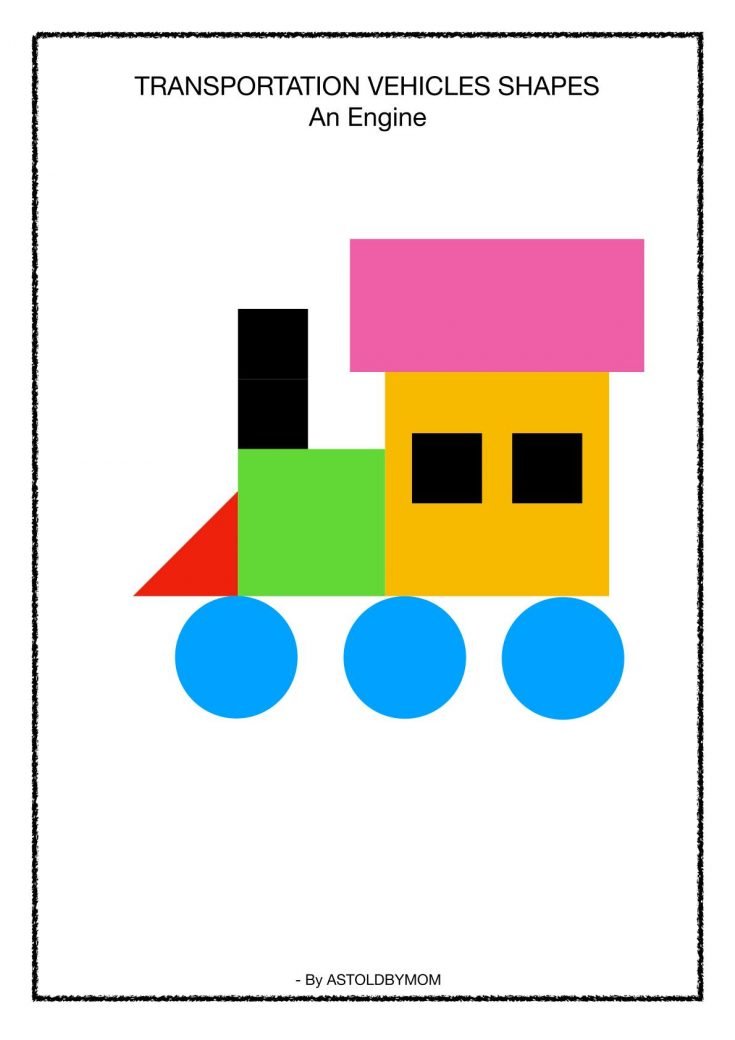 Shape Crafts - Build Your Own Vehicles Puzzles - AS TOLD BY MOM