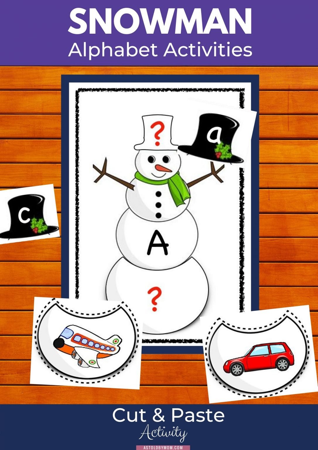 Alphabets PHONIC SNOWMEN - AS TOLD BY MOM