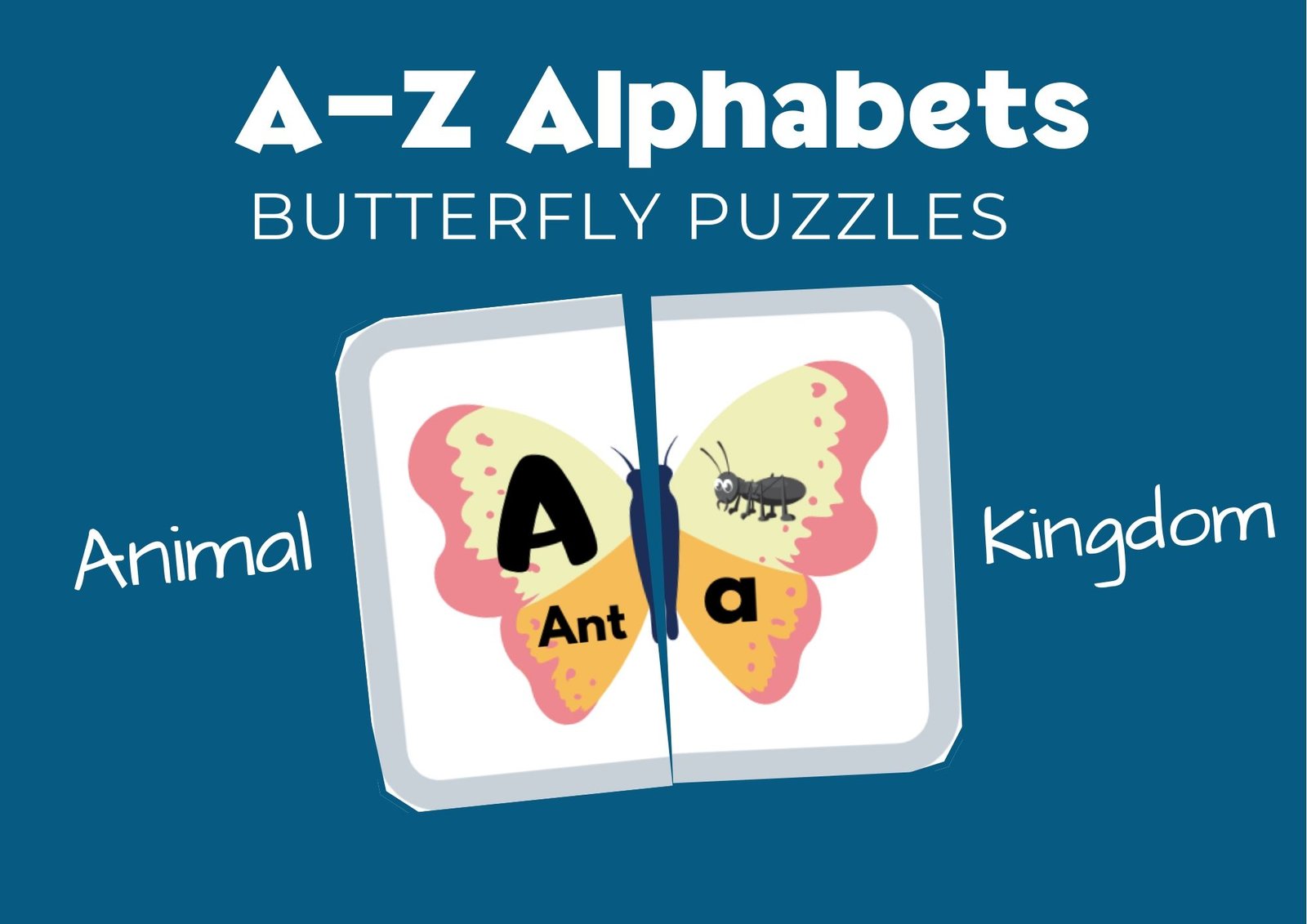 Butterfly Puzzles - Alphabets With Animal Names - AS TOLD BY MOM