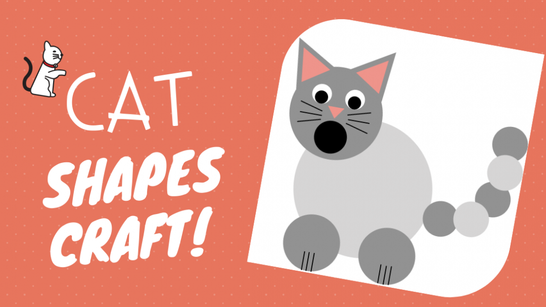 No Preparation Cut and Paste Shape Puzzle - CAT Craft - AS TOLD BY MOM