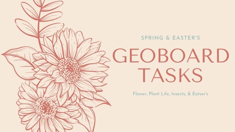 Geoboard Task Cards - Spring & Easter - AS TOLD BY MOM