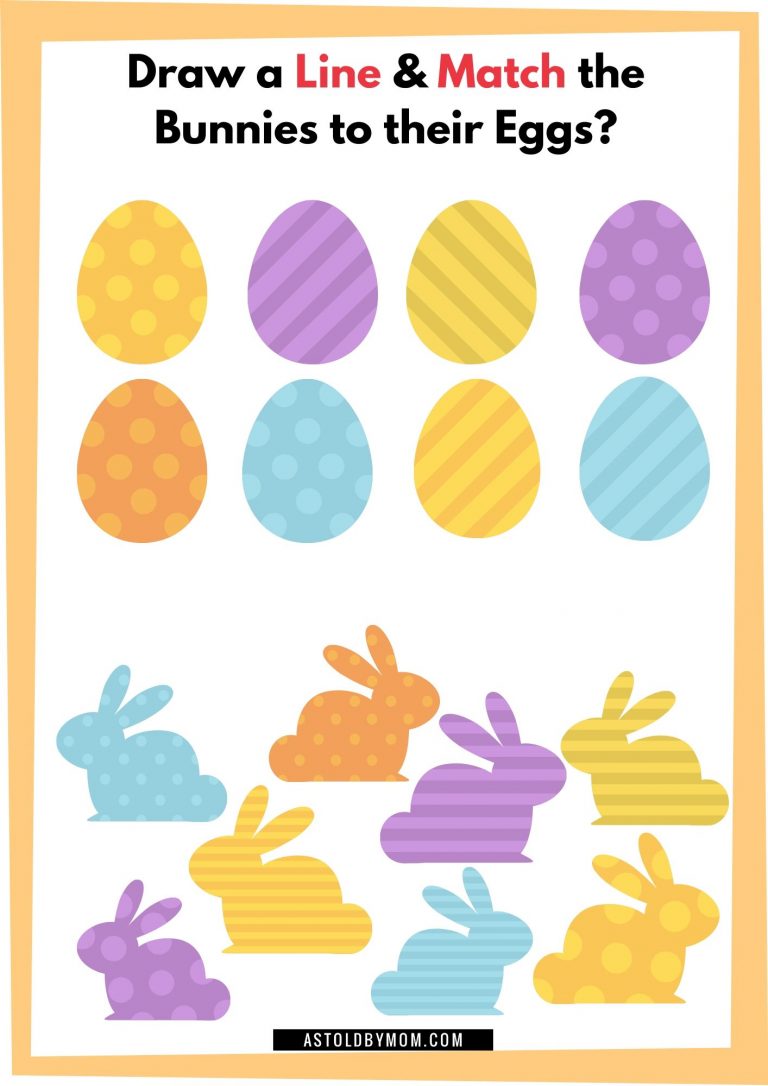 FREE Easter Matching - Pattern & Color Based - As Told By Mom