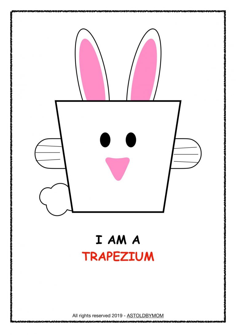 Bunny Theme Shapes Activities & Shape Posters - As Told By Mom