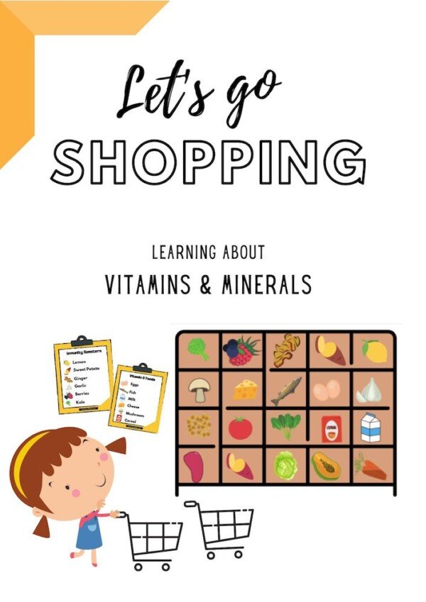 Healthy Eating Role Play Board Game for Kids - Let's Go Shopping - AS ...