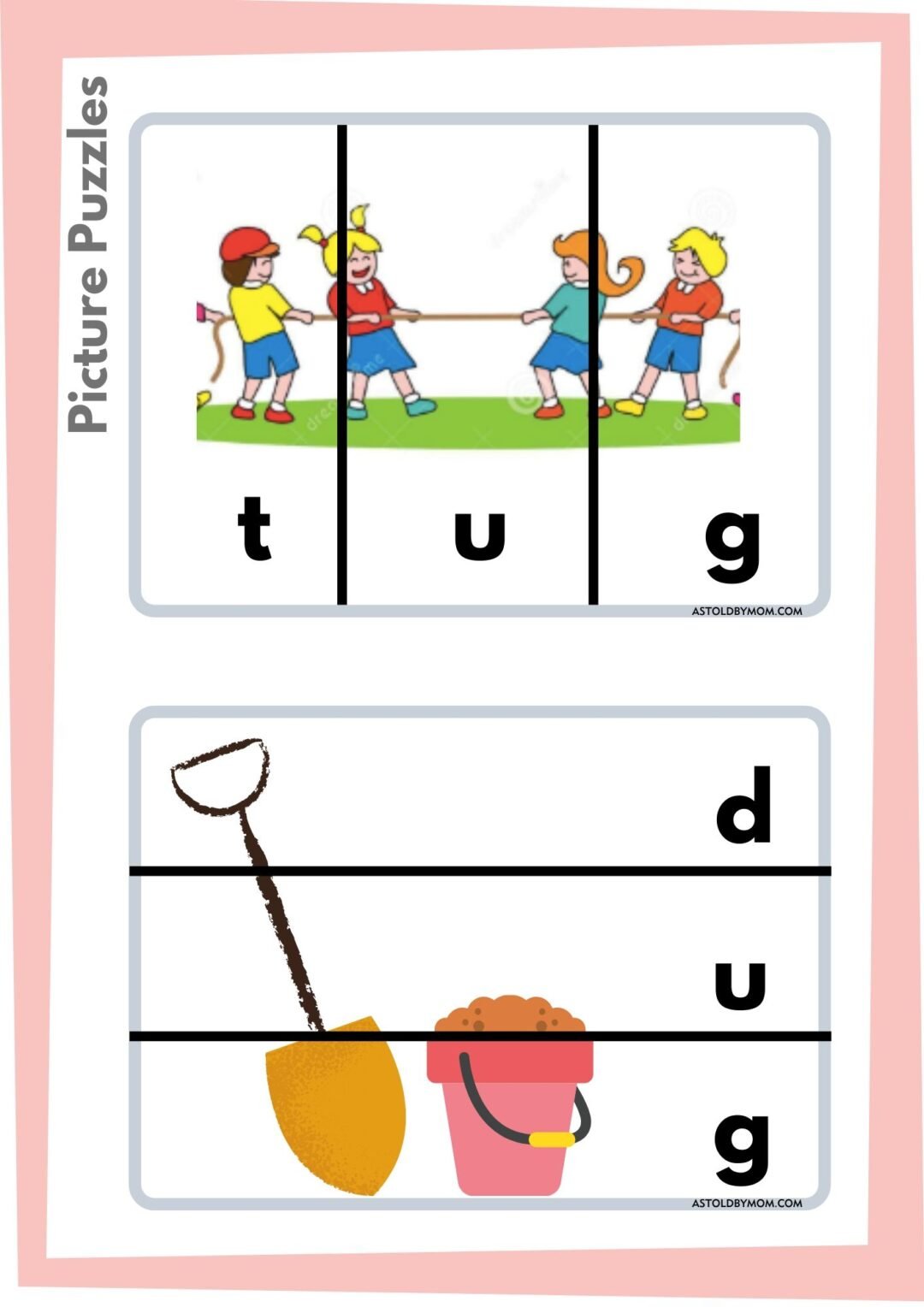 Homeschooling First CVC Words - Reading, Tracing & Writing - AS TOLD BY MOM