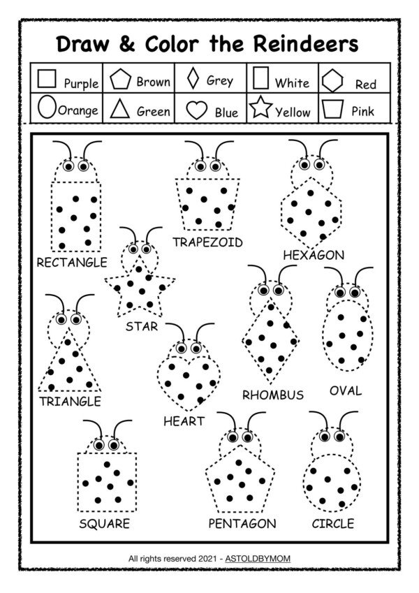 Ladybug Shape Sorting Activity - AS TOLD BY MOM