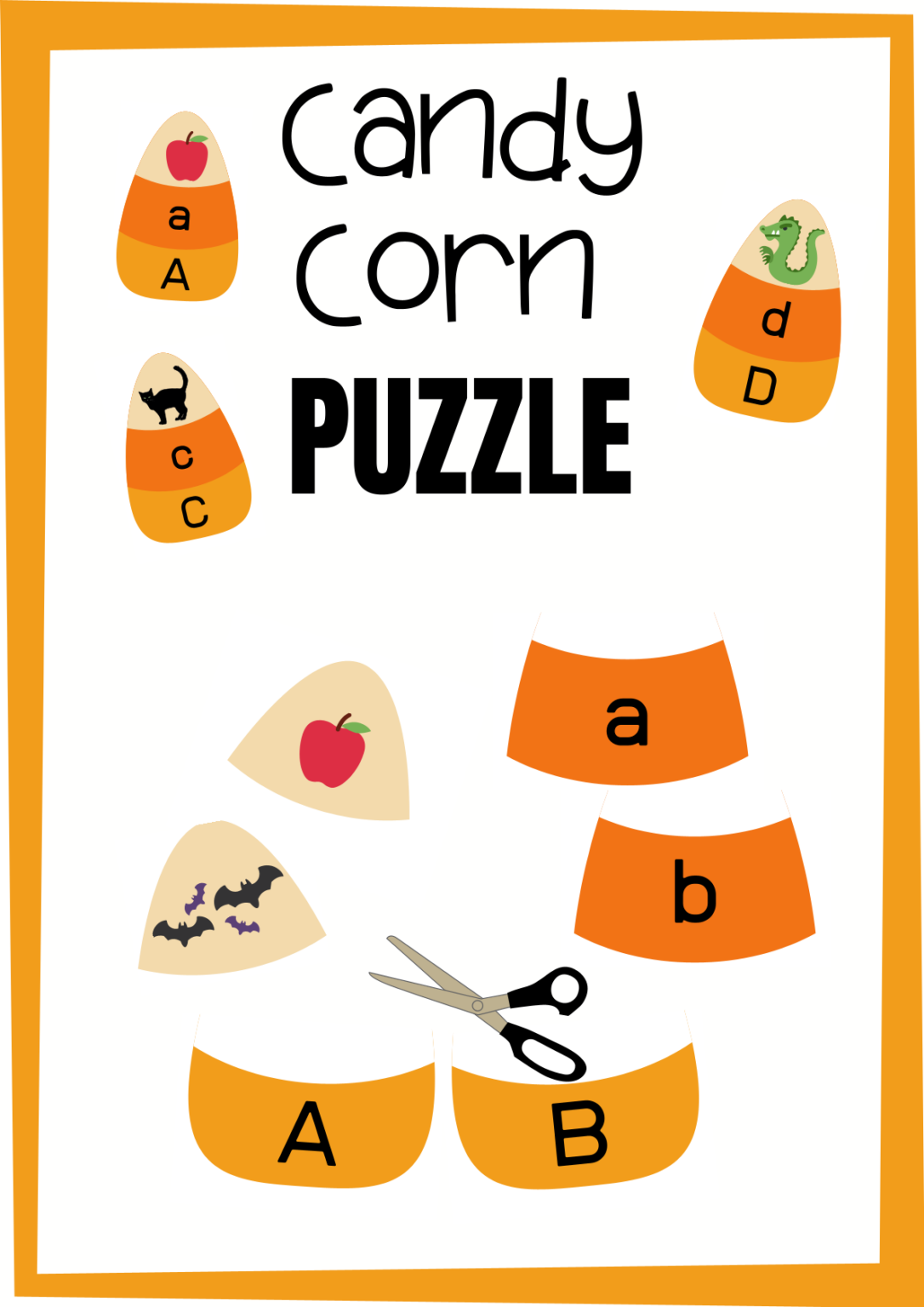 Back To School - Candy Corn Activity - As Told By Mom