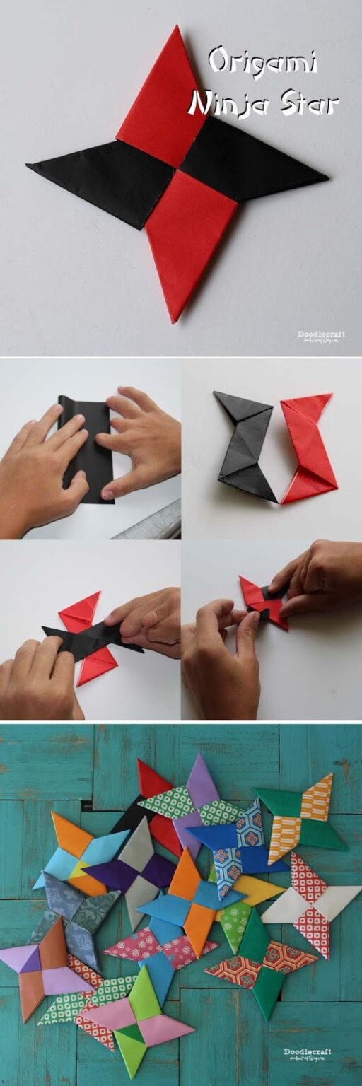 10 Origami Ninja Paper Star Ideas - AS TOLD BY MOM