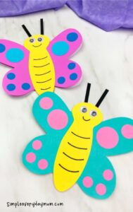 50 Easy Butterfly Craft Ideas For Kids, Preschoolers and Toddlers - AS ...