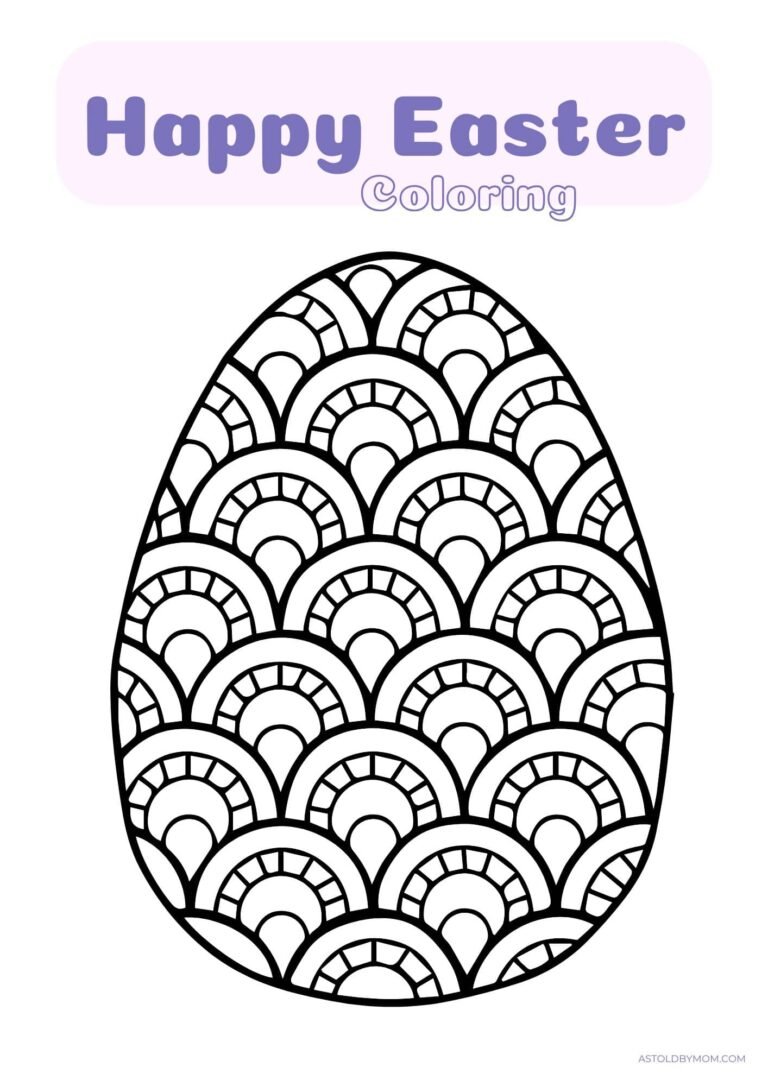 30 Free Easter Egg Coloring Printables - AS TOLD BY MOM