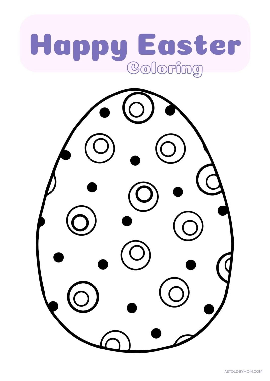 30 Free Easter Egg Coloring Printables - AS TOLD BY MOM