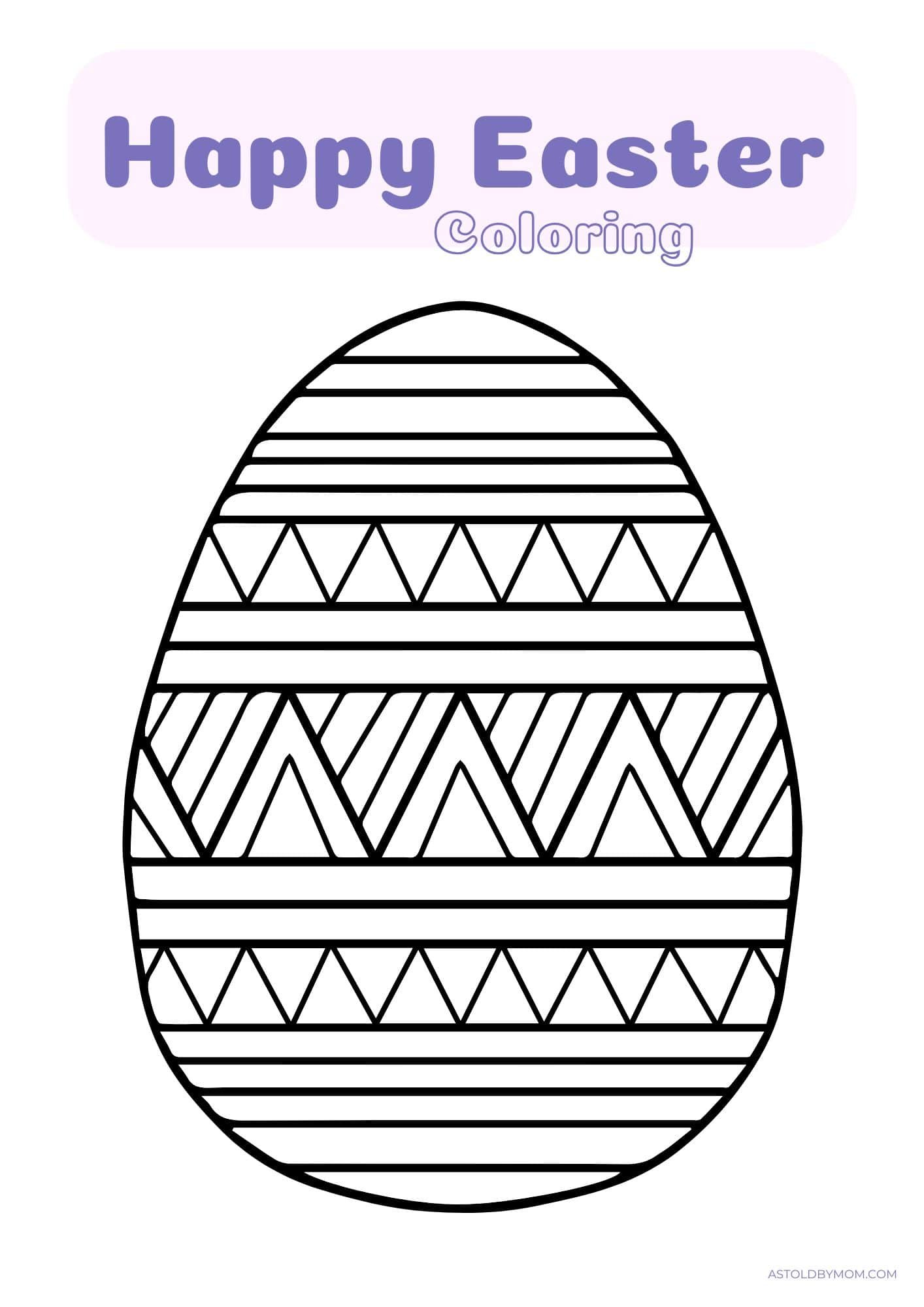 30 Free Easter Egg Coloring Printables - AS TOLD BY MOM