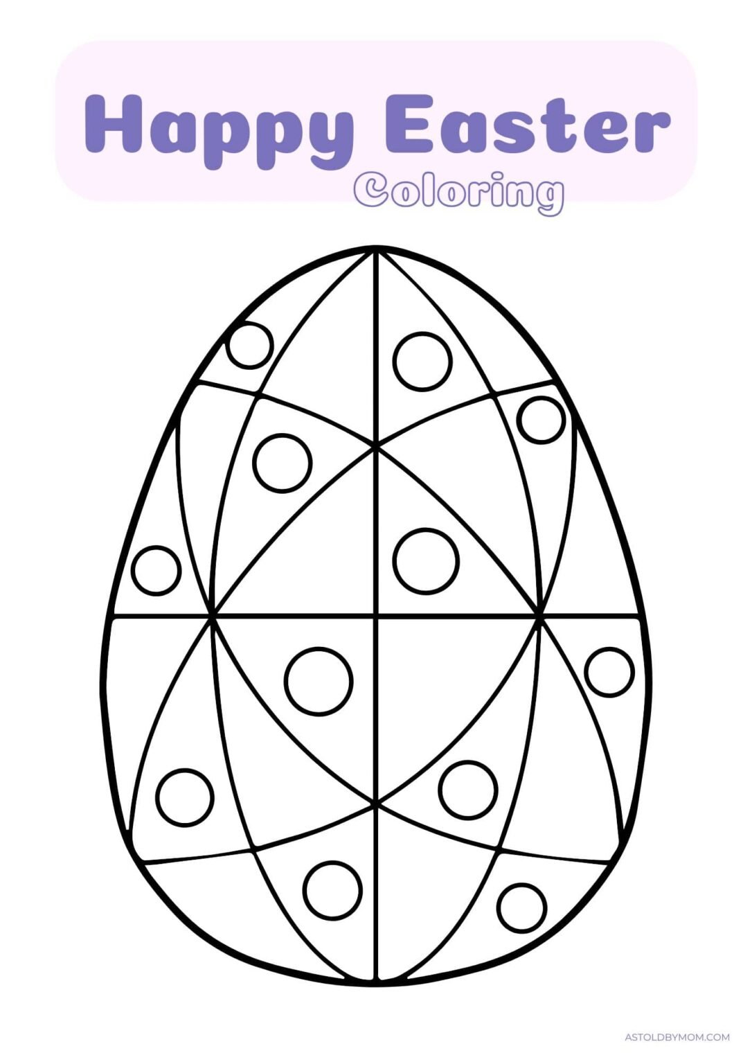 30 Free Easter Egg Coloring Printables - AS TOLD BY MOM