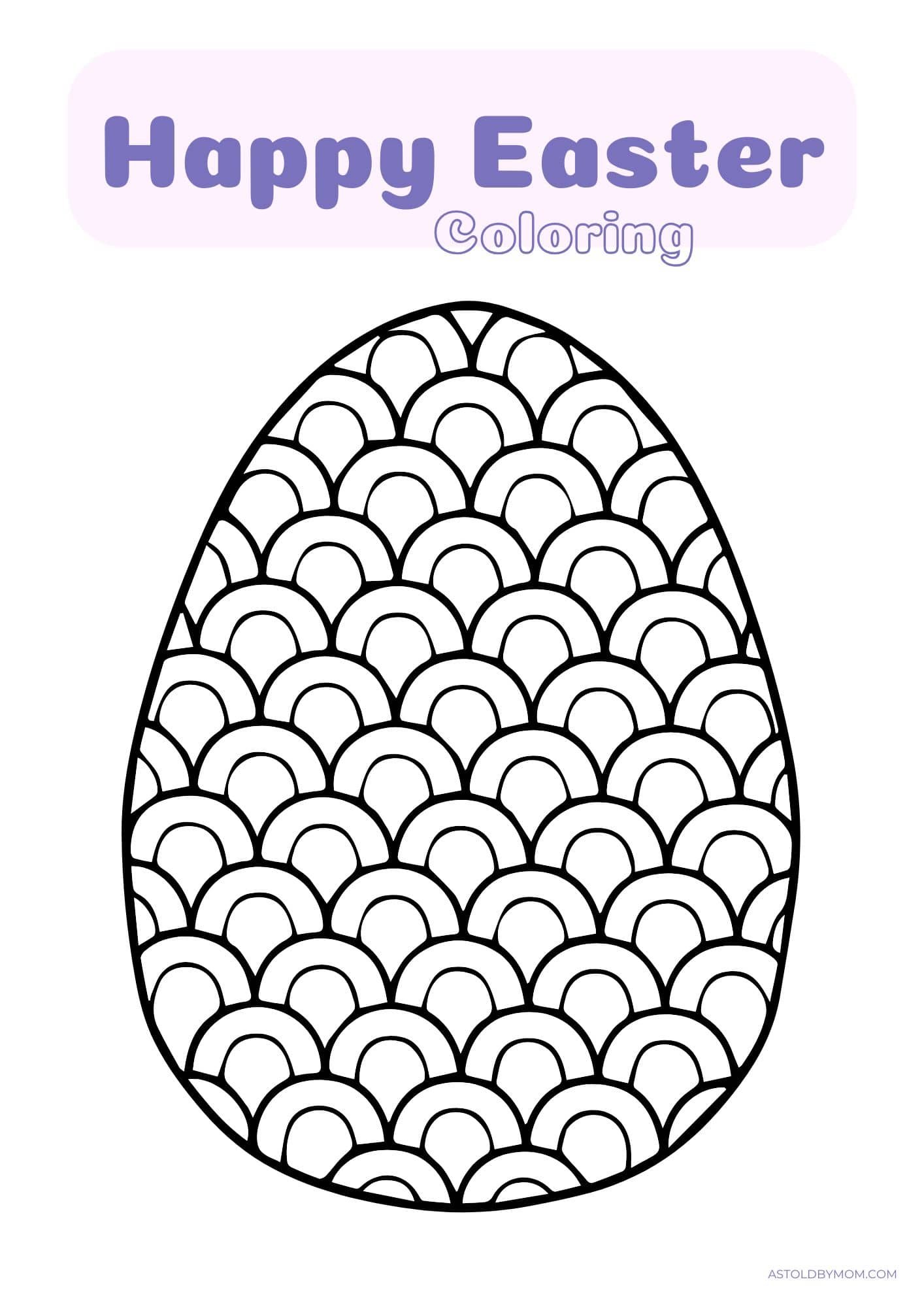 30 Free Easter Egg Coloring Printables - AS TOLD BY MOM